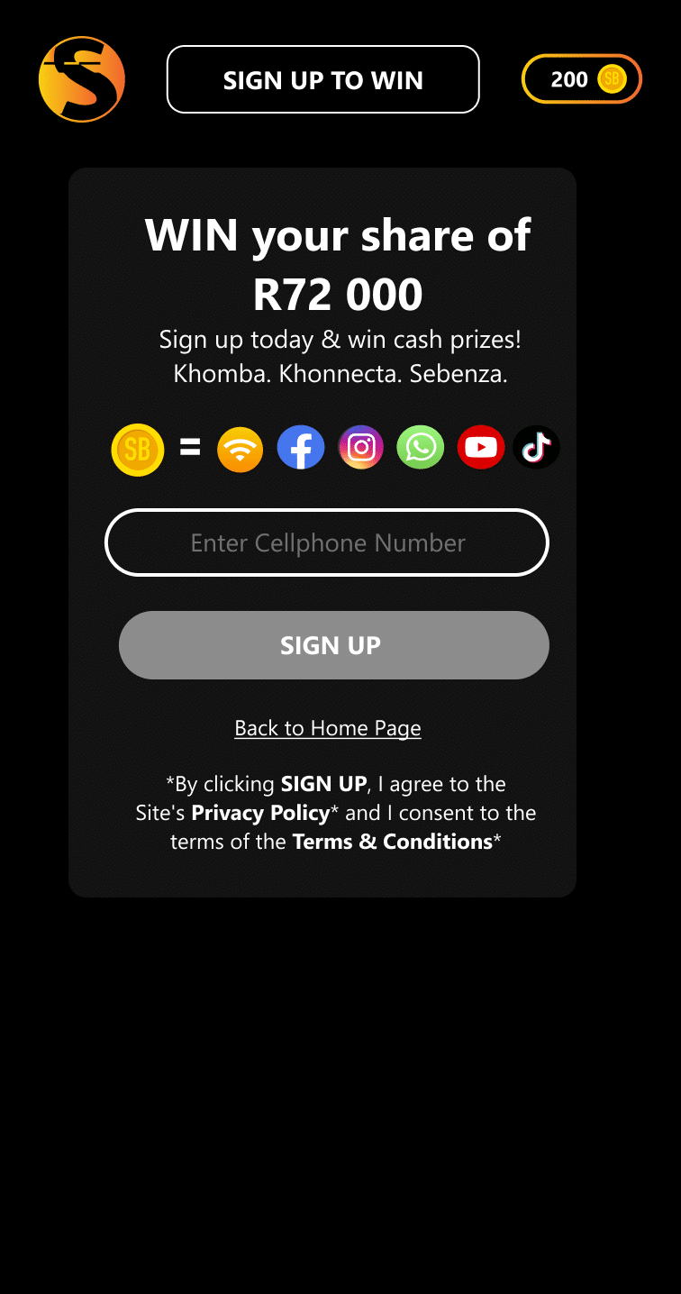 Register with Sebenza taxi Wi-Fi and win cash prizes to the value of ...